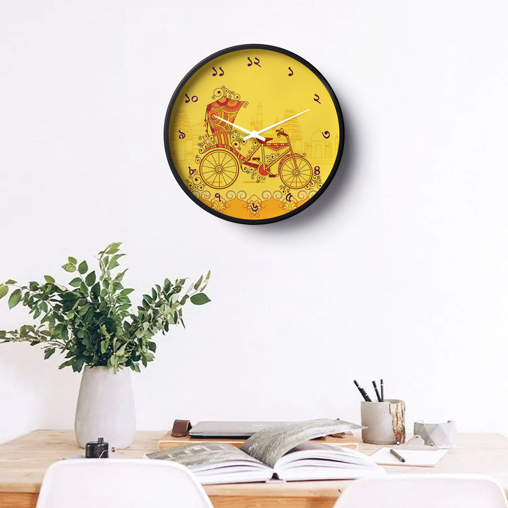Artistic Wall Clock – Rickshaw Heritage Design | KLOK