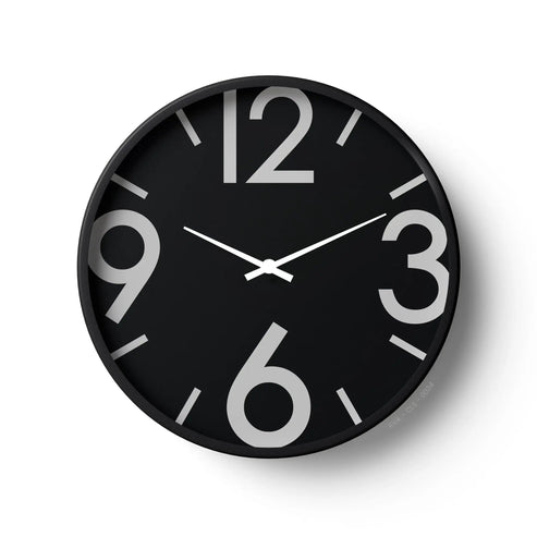 Classic Wall Clock – Black Bold Numeral Dial | KLOK
