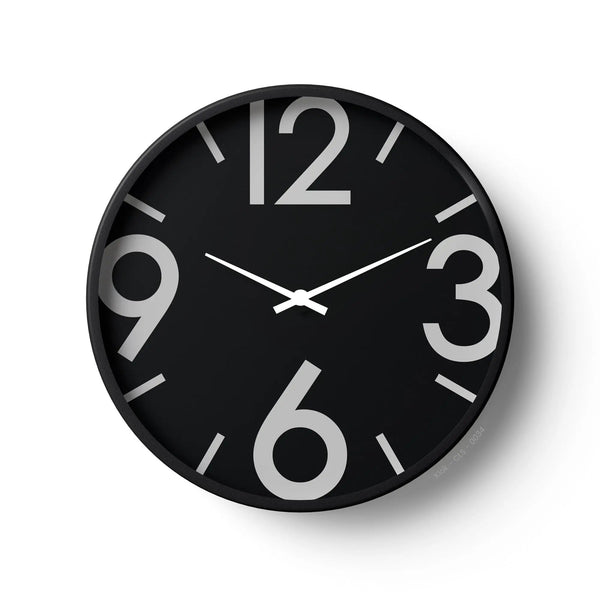 Classic Wall Clock – Black Bold Numeral Dial | KLOK