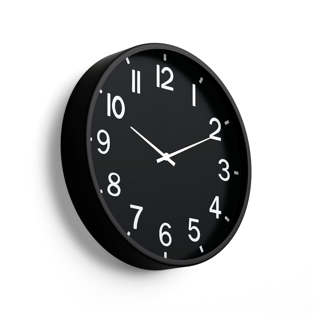 Classic Wall Clock – Matte Black Minimal Dial | KLOK