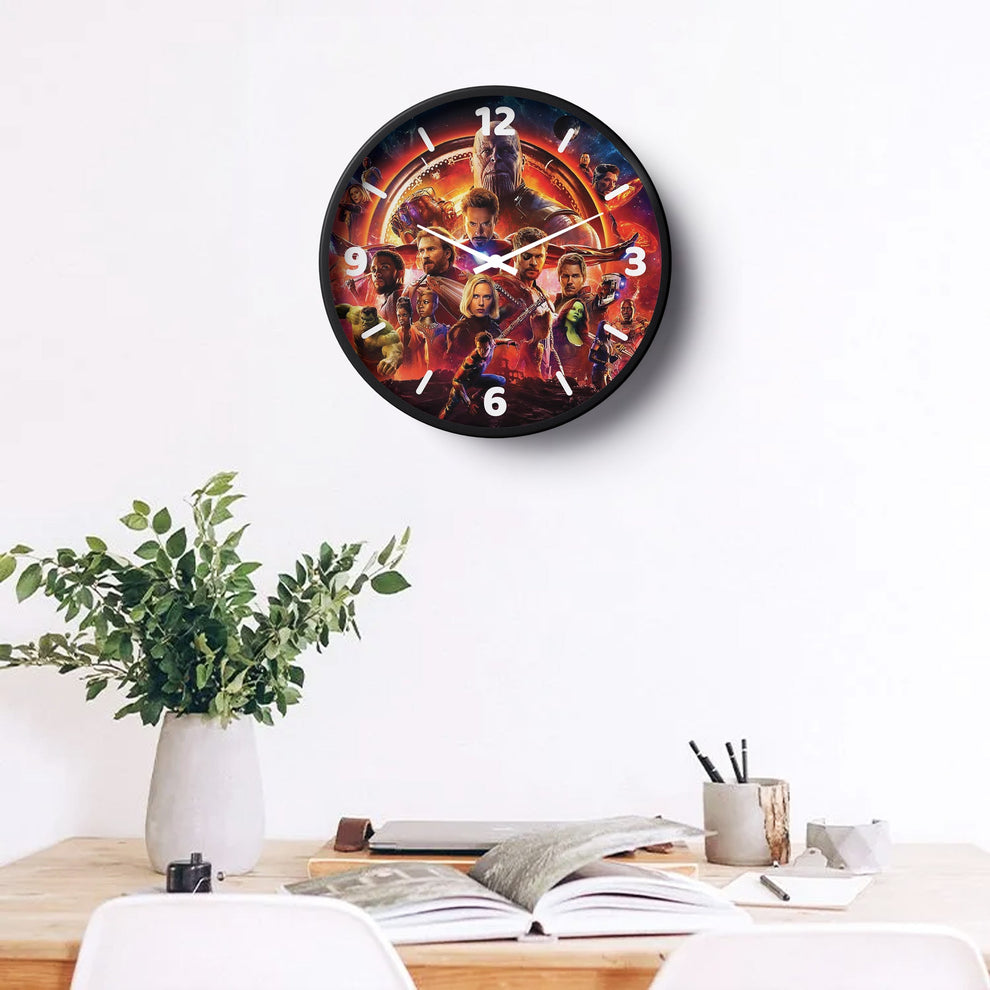 Super Hero Wall Clock – Infinity Legends Assemble Edition | KLOK