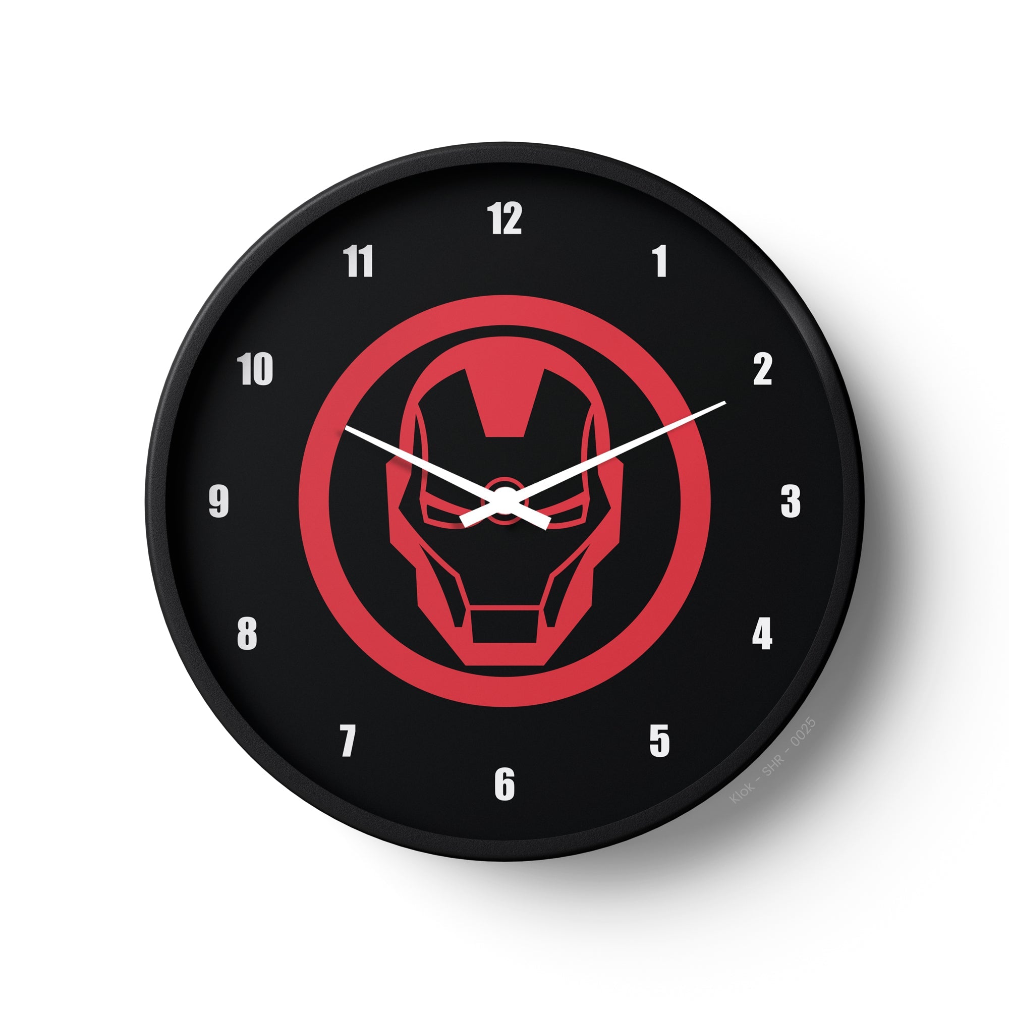 Super Hero Wall Clock – Tech Titan Red Core Edition | KLOK